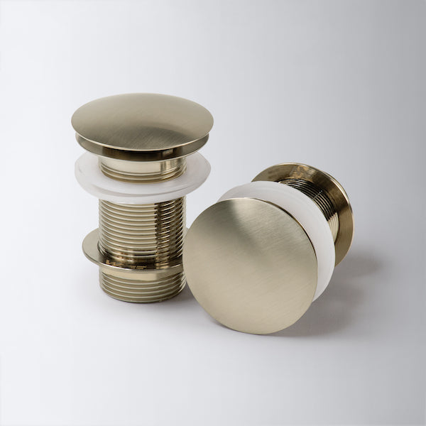Warm Brushed Nickel Metallic Pop-up Waste - Eight Quarters